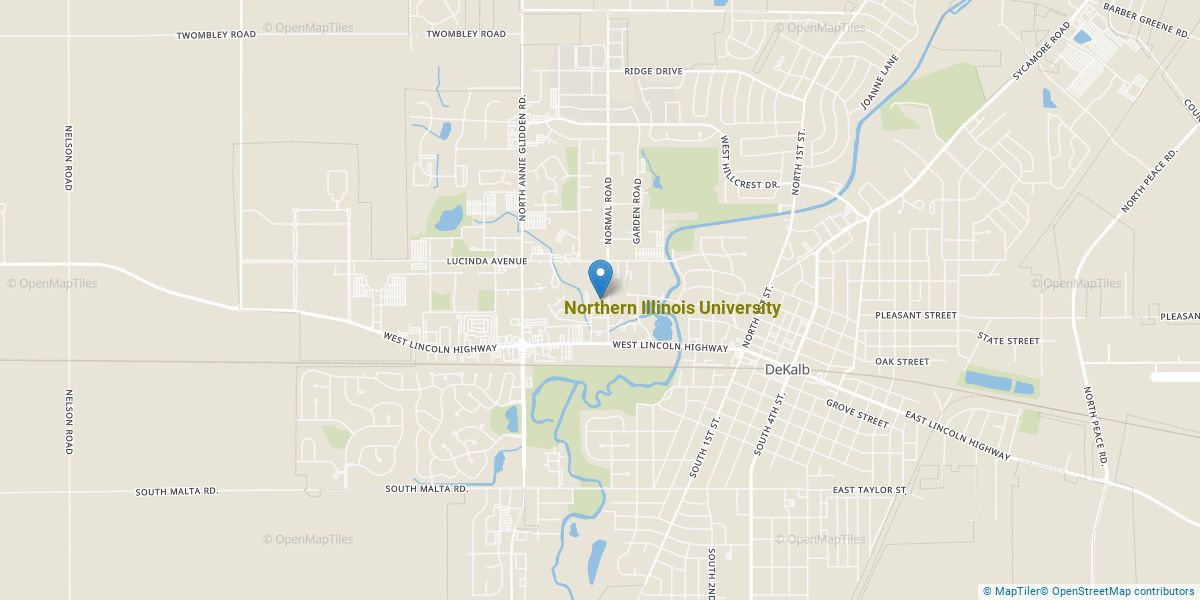 Northern Illinois University Campus Map - Map